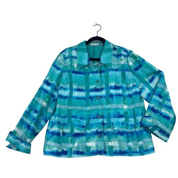 Susan Graver | Jackets & Coats | Susan Graver Shantung Shirt Jacket ...